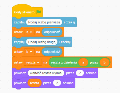 Rozwiązania - Scratch